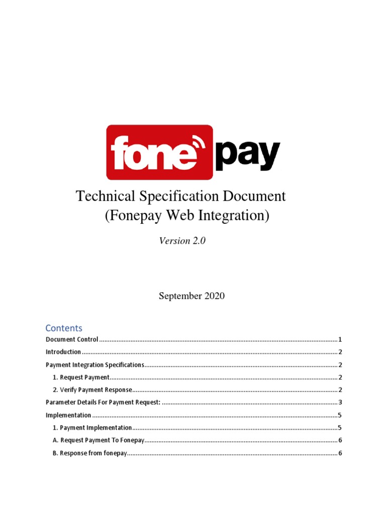 FonePay Web Integration 2.0 | PDF | Json | String (Computer Science)