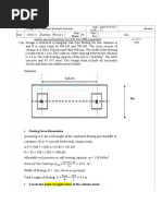 Isolated Footing Design Example and Excel Sheet | PDF | Bending ...