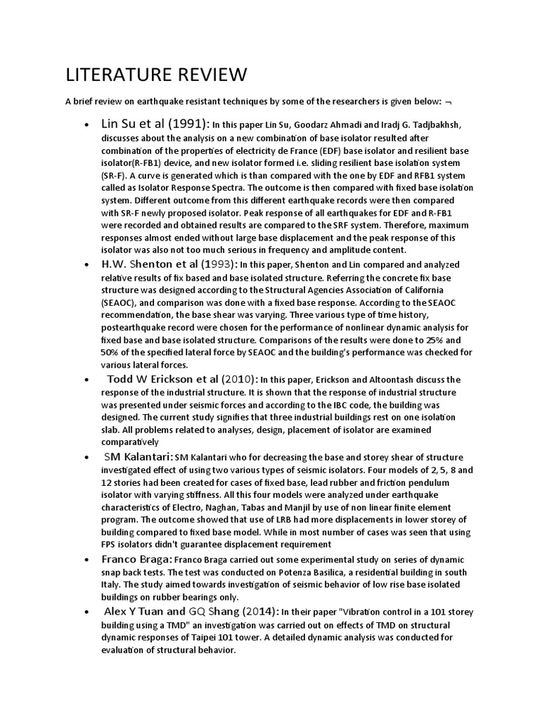 Literature Review | PDF | Mechanical Engineering | Mechanics