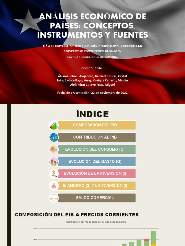 Práctica 3. Exposición Chile - Indicadores Demanda | PDF | Chile ...