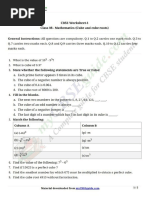 Cubes and Cube Roots Class 8 Worksheets | PDF | Volume | Numbers