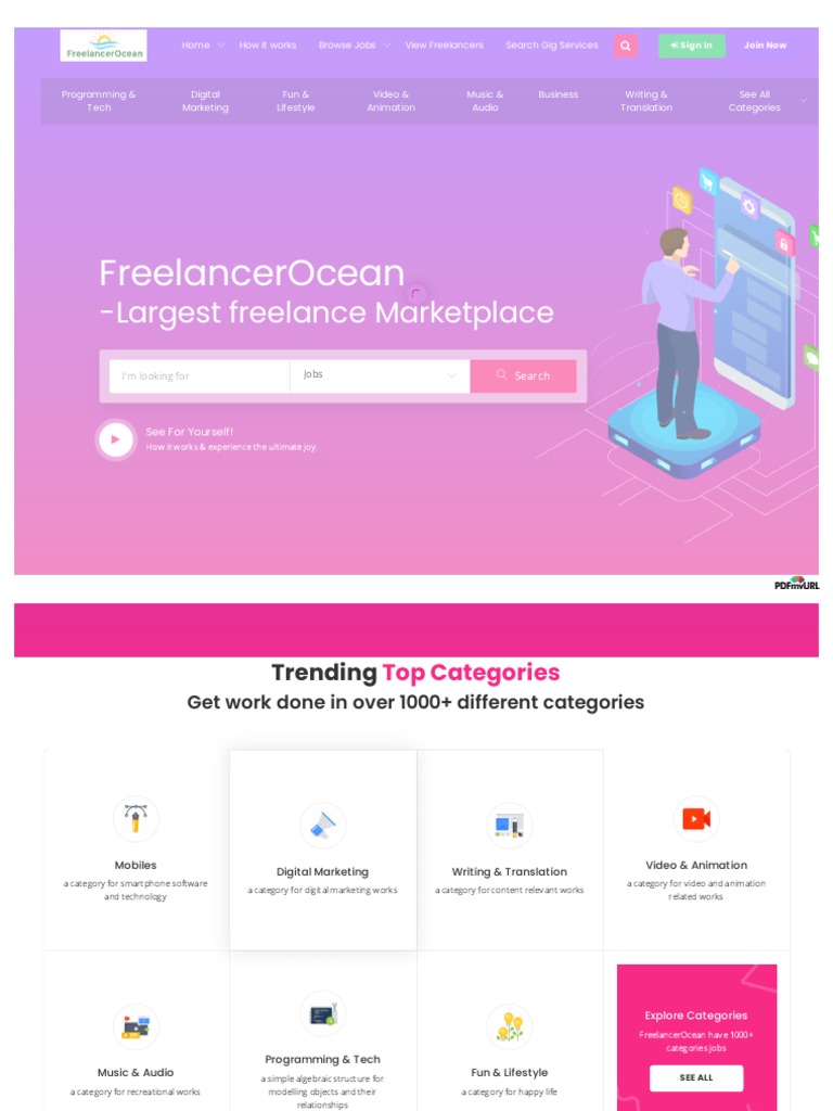 Freelancer Jobs From Home | PDF | Mobile App | Freelancer