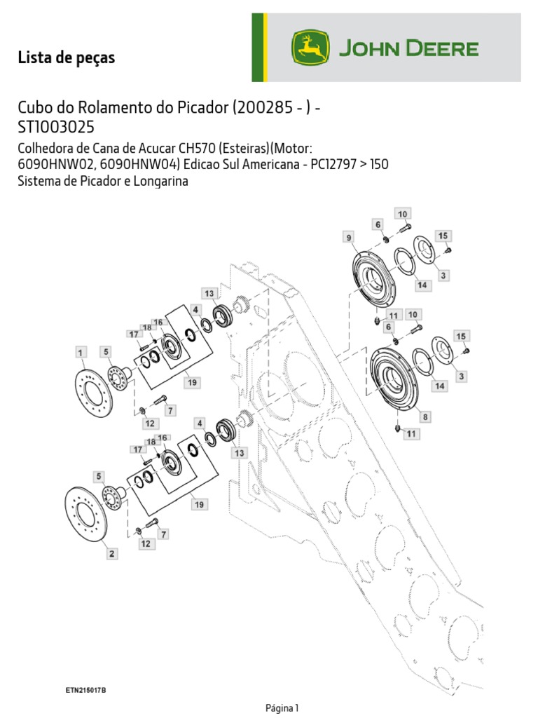 Sistema de Picador e Longarina - Cubo Do Rolamento | PDF