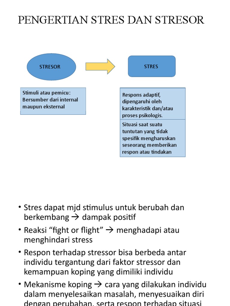 Pengertian dan Jenis Stres serta Stresor | PDF