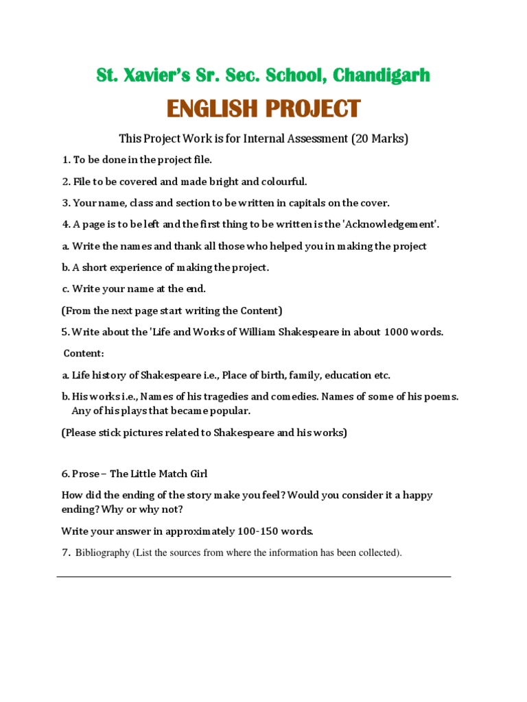 Class 10 Projects 2021-22 | PDF