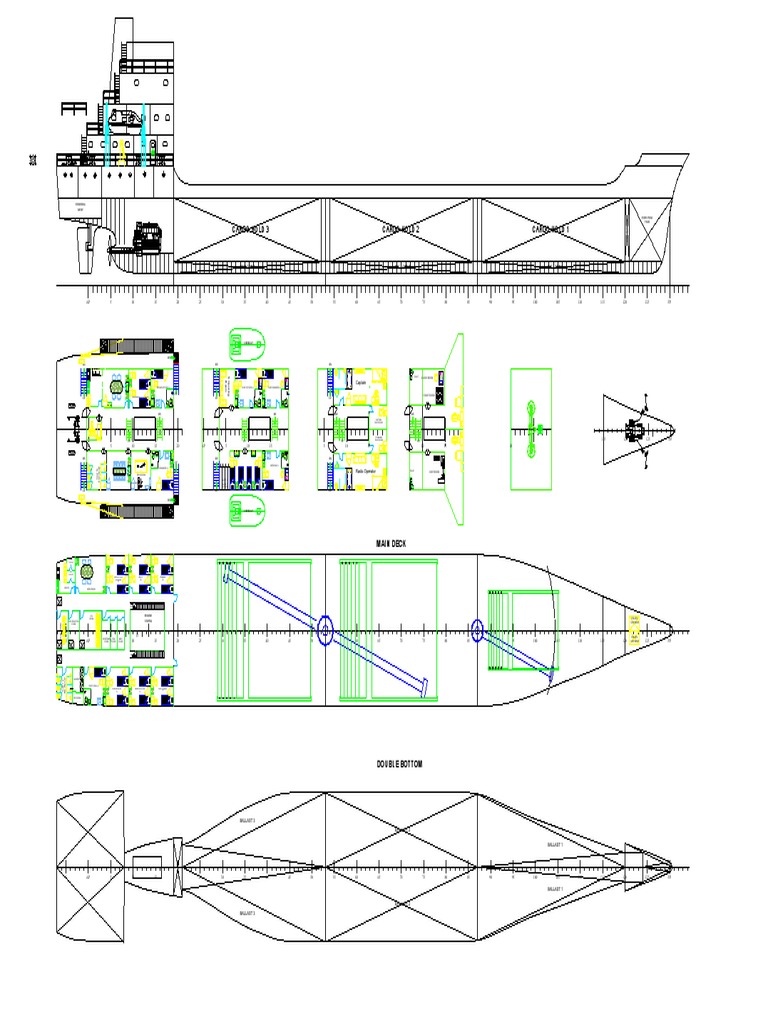 GENERAL ARRANGEMENT - M IQTAR RIZKY DA - 0822040072-Model | PDF | Shipping | Ships