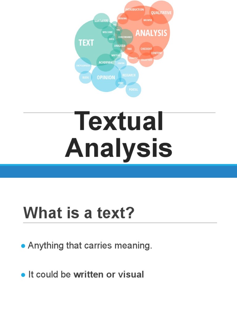 Big 5 Textual Analysis Framework | PDF