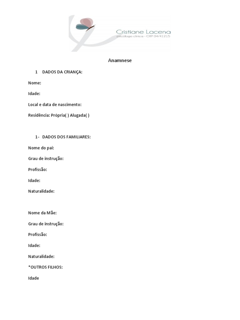 Anamnese | PDF | Autoajuda