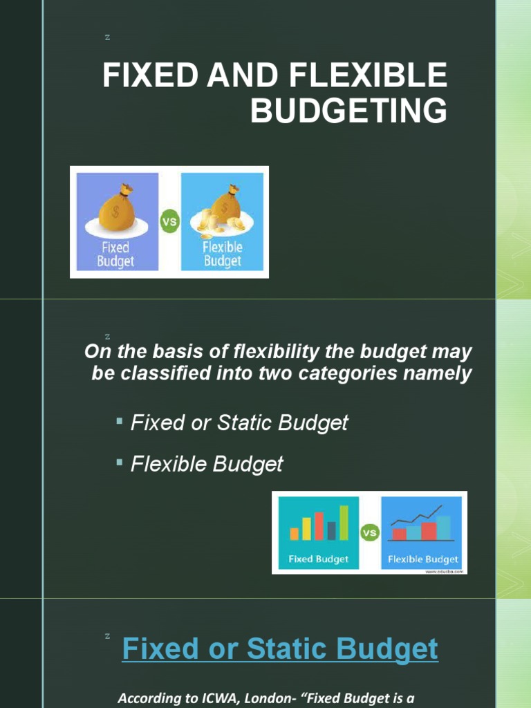 Fixed and Flexible Budgeting | Download Free PDF | Budget | Economics