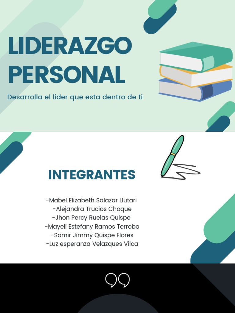 Lideraazgo Personal | PDF | Liderazgo | Las emociones