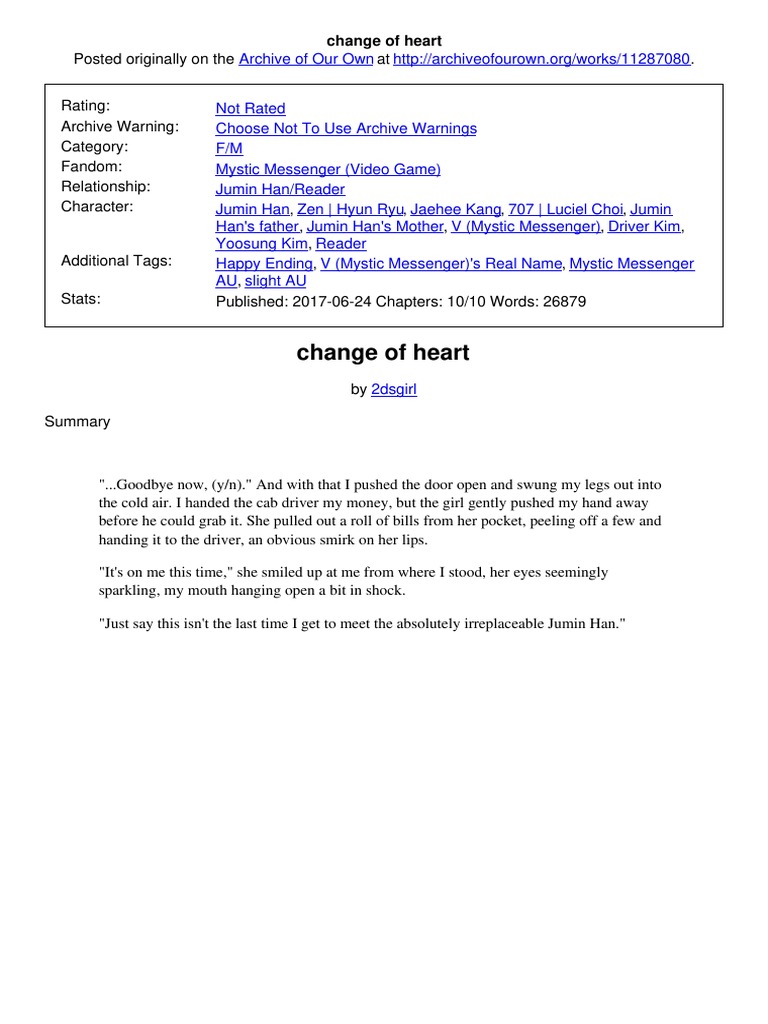 Change of Heart | PDF