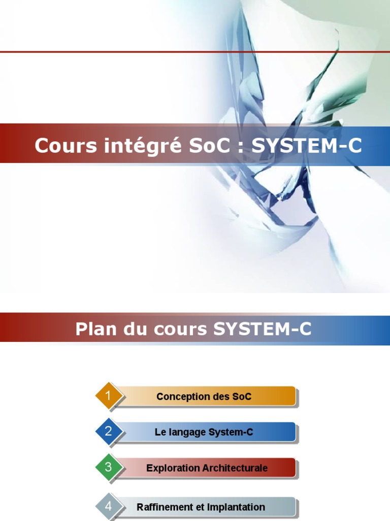Cours SystemC | PDF | Structure de contrôle | C