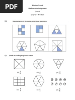 Grade 3 Fractions Worksheet PDF | PDF | Encodings | Algebra