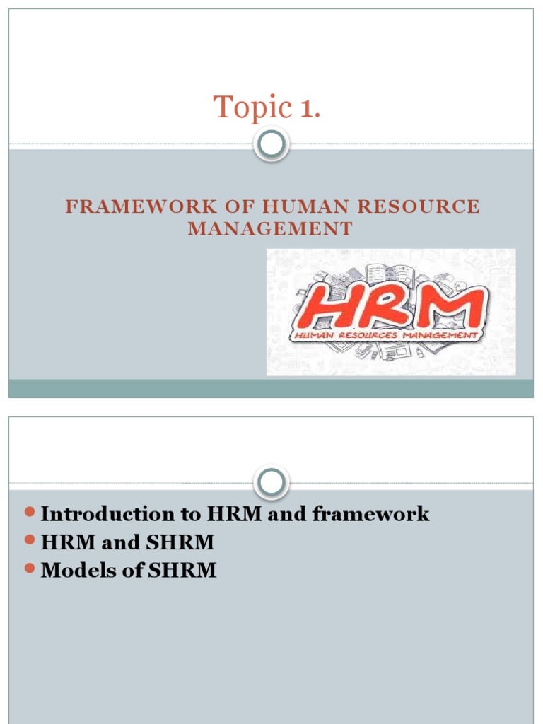 HRM Topic 1 | Download Free PDF | Human Resource Management | Human ...