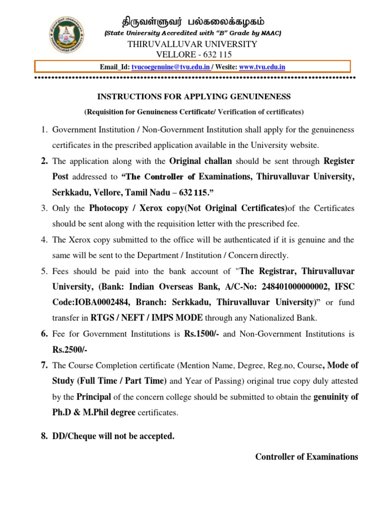 Application For Genuineness | PDF