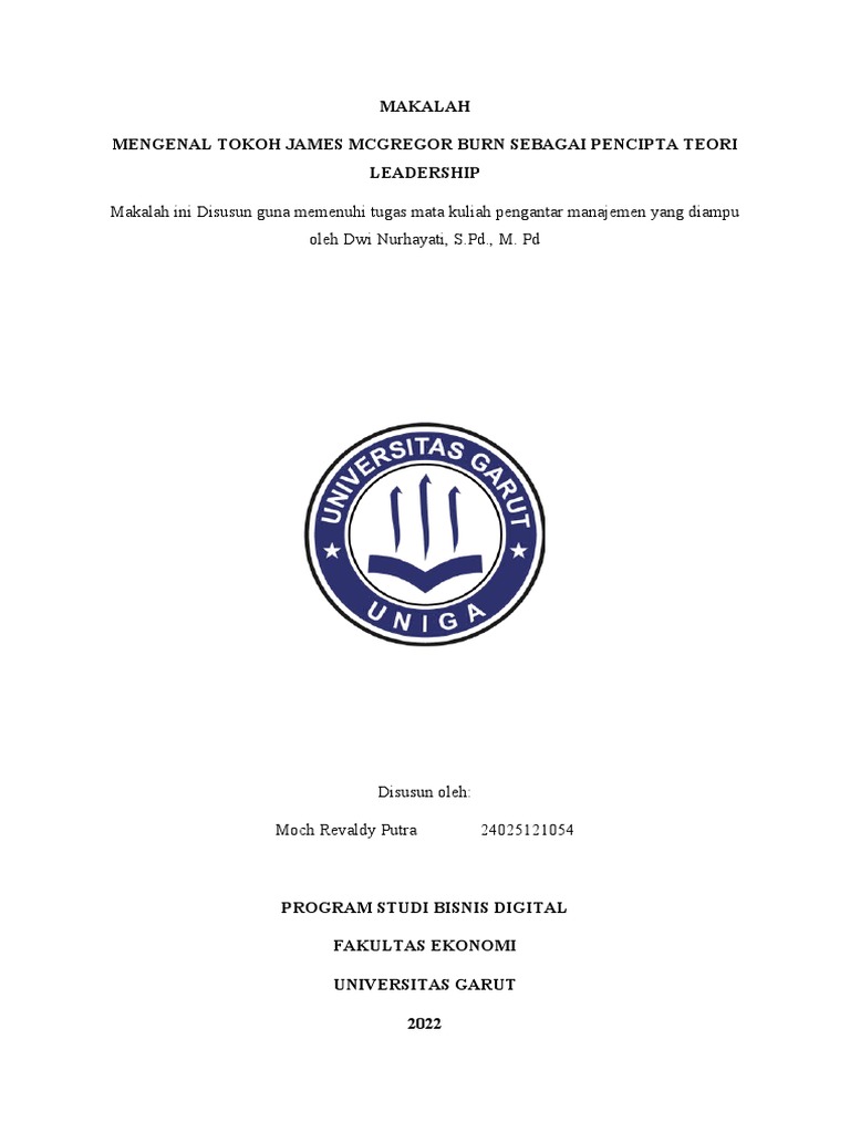 Moch Revaldy (James McGregor Burns) | PDF