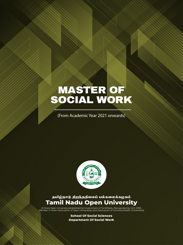 MSW PPR and Syllabus Final | PDF | Social Work | Curriculum