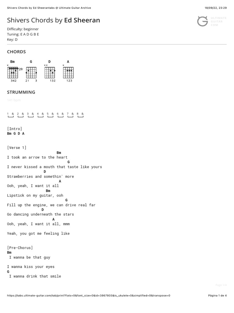 Shivers-Ed Sheeran | Download Free PDF | Song Structure | Vocal Music