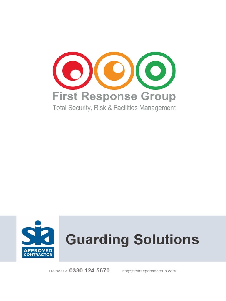 FRG Guarding Solutions Updated March 22 | PDF | Security Guard | Securities
