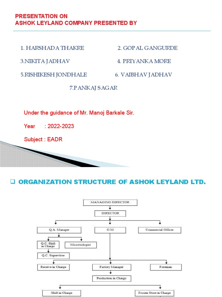 Ashok Leyland Company | PDF