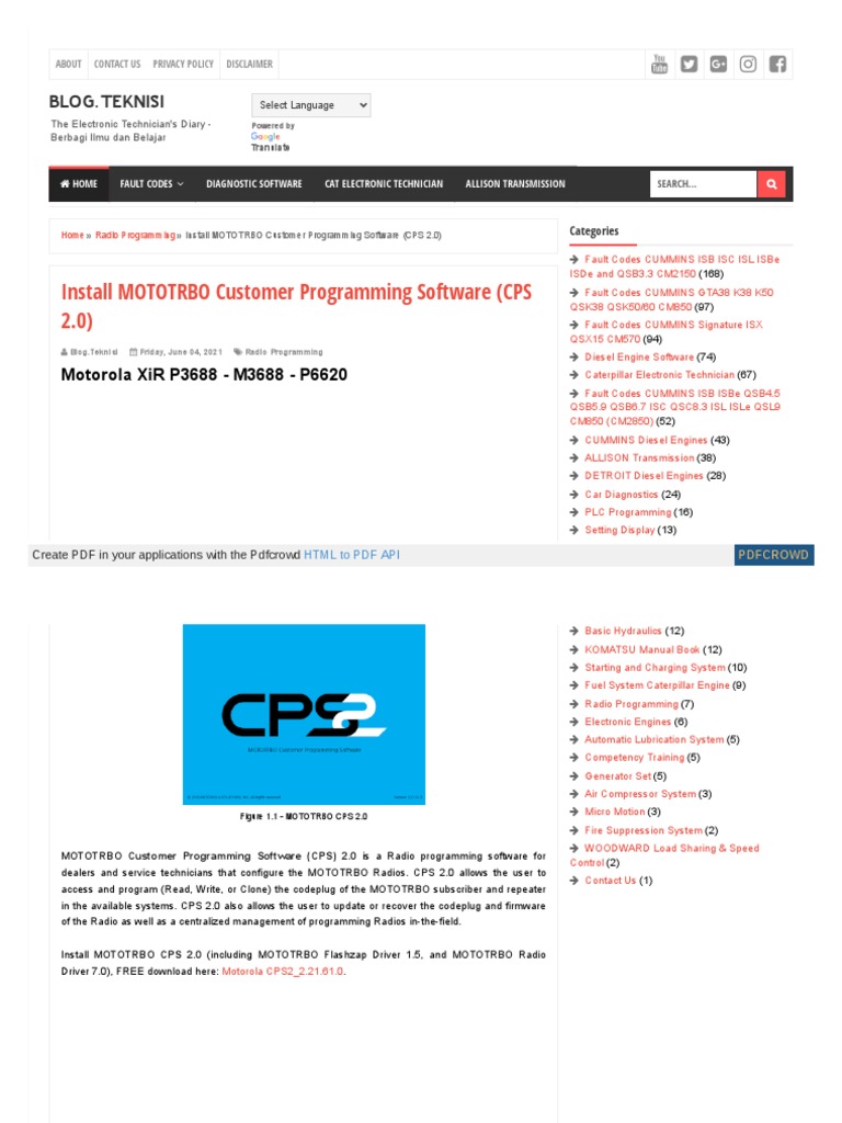 WWW Blog Teknisi Com 2021 06 Install Mototrbo Customer Progr | PDF | Application Software | Software