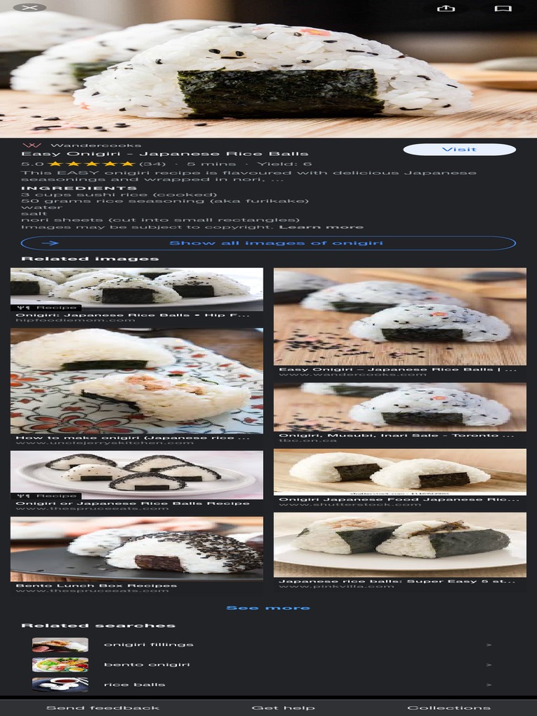 Onigiri - Google Search | PDF | Japanese Cuisine | Sushi