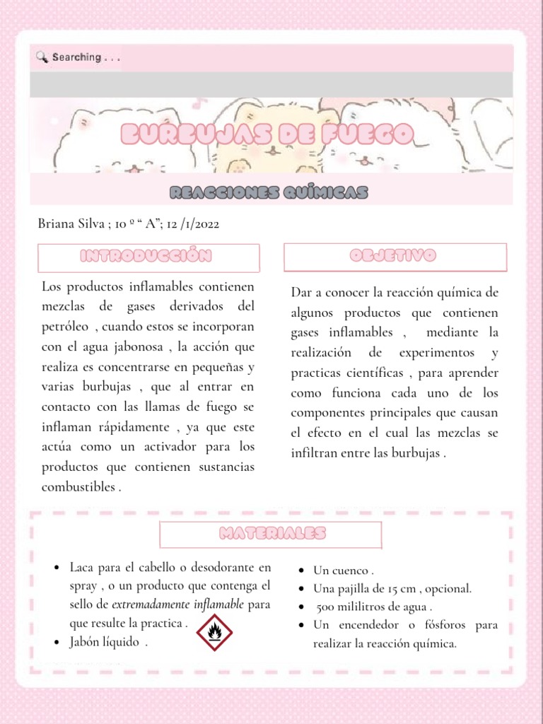 Burbujas de Fuego | PDF | Agua | Combustibles