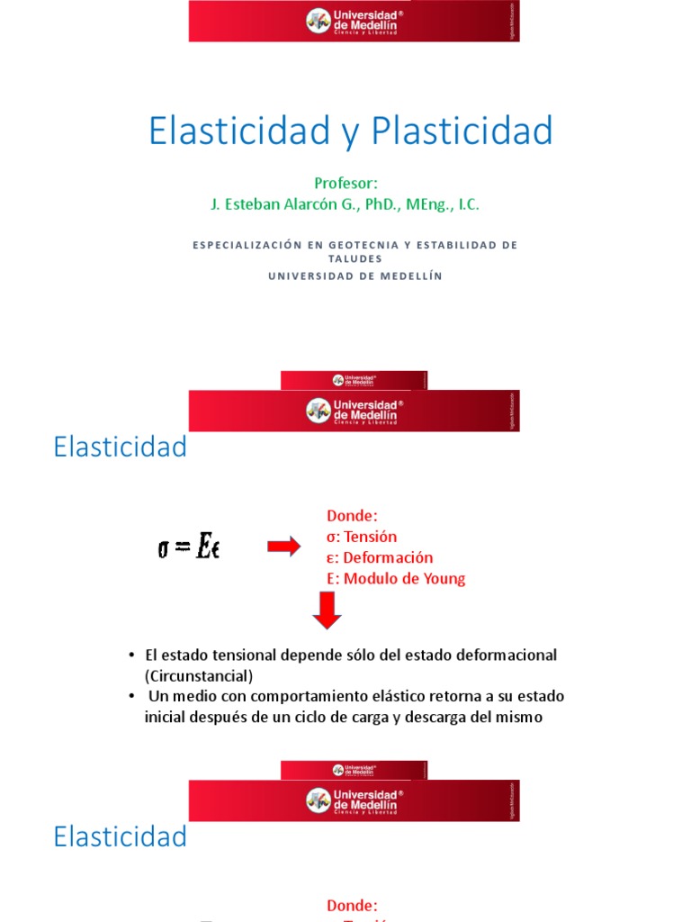 4 Elasticidad y Plasticidad | PDF | Elasticidad (Física) | Plasticidad ...