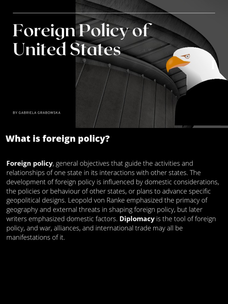 Foreign Policy of United States | PDF | Politics | Social Science