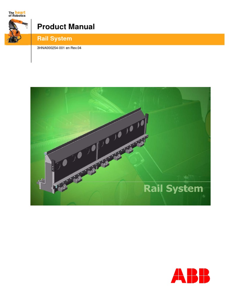 Product Manual: Rail System | PDF | Calibration | Screw