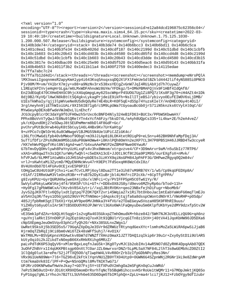 Sims 4 Last Crash Report Summary | PDF
