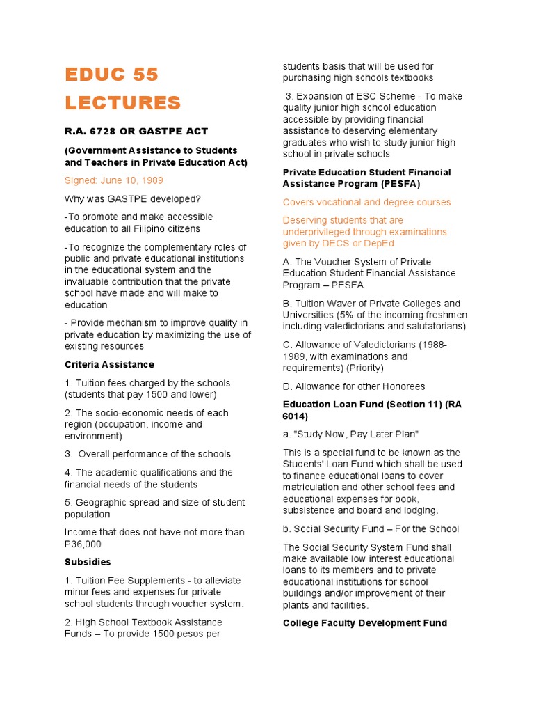 Educ 55 Lectures | PDF | Sexual Harassment | College