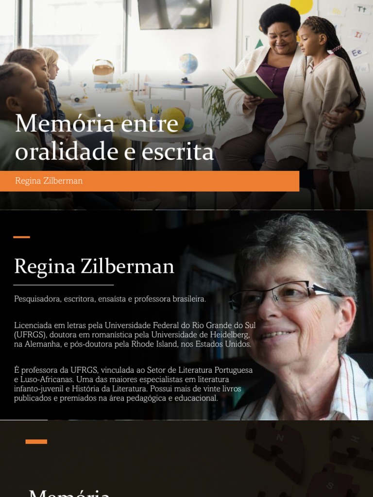 Seminário - Regina Zilberman | PDF | Experiência | Memória