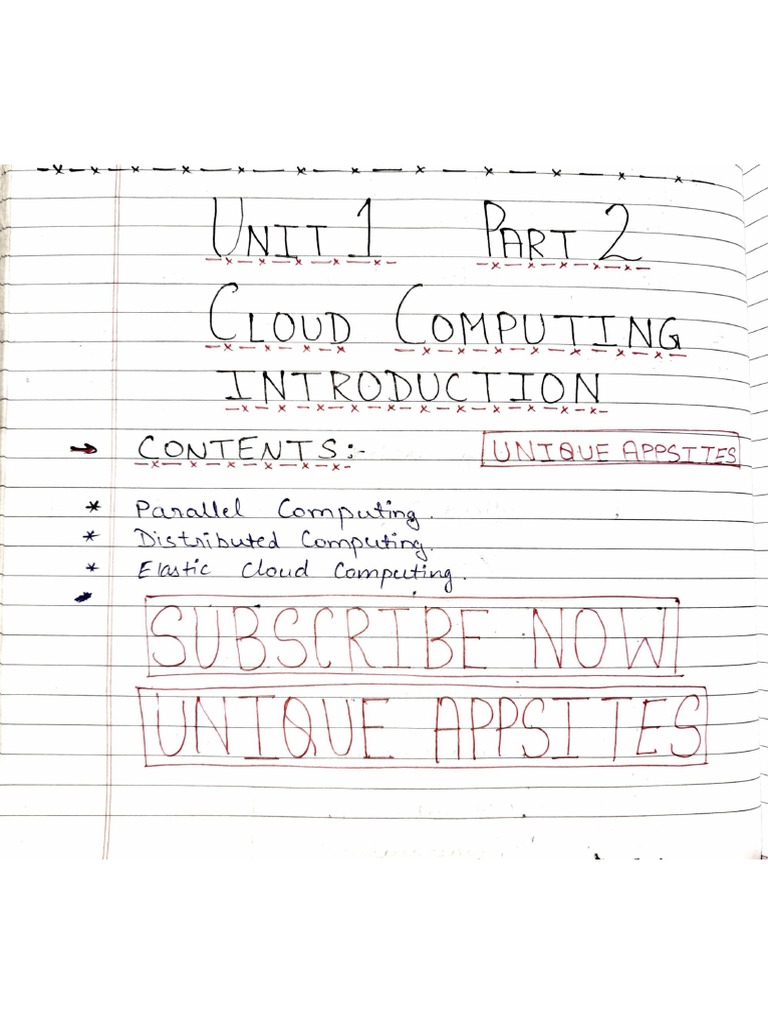 Cloud Computing Unit 1 Part 2 Pdf