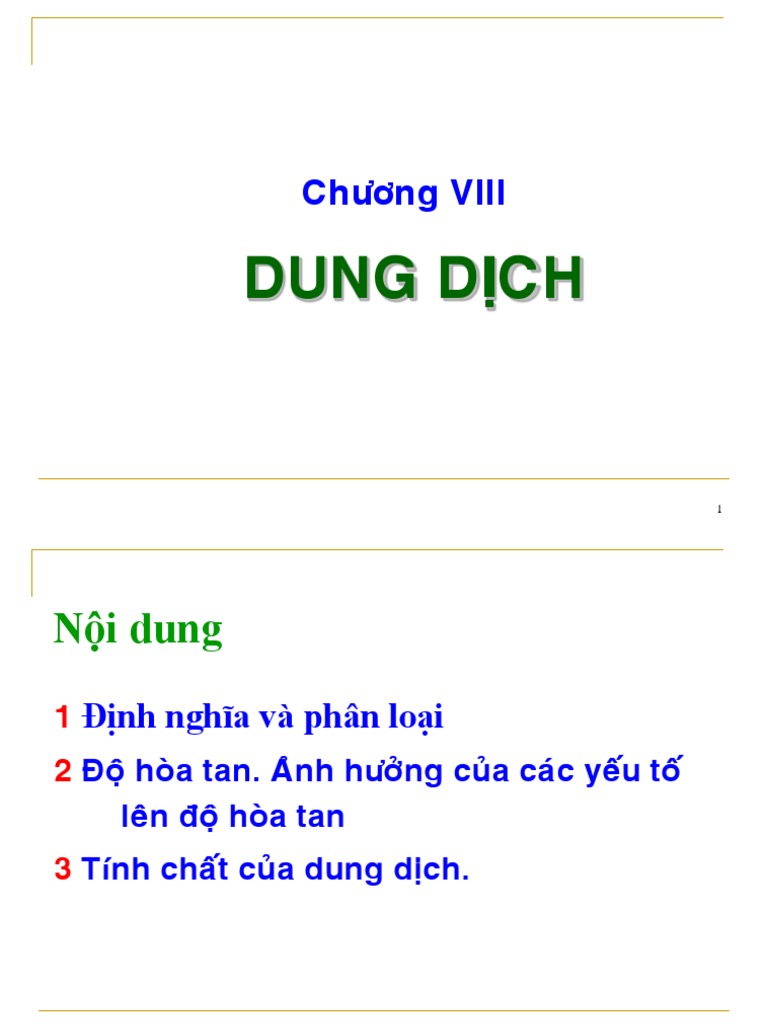 C8 Dung Dich | PDF