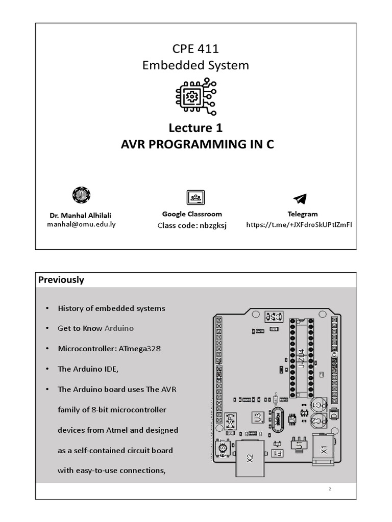 AVR Microcontroller C Programming Guide | PDF | Microcontroller | Integer (Computer Science)