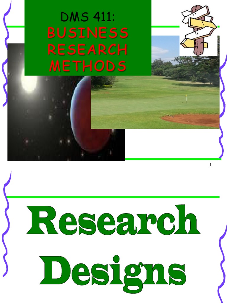 Lecture 5 DMS 411 Research Design | PDF | Scientific Method | Data