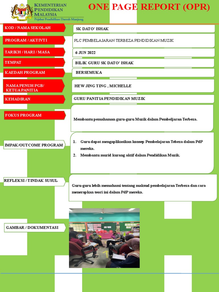 Opr PLC Pembelajaran Terbeza (Jun 2022) | PDF