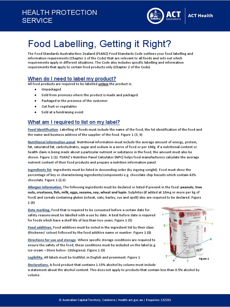 Food Labelling Fact Sheet | PDF | Foods | Nutrition Facts Label