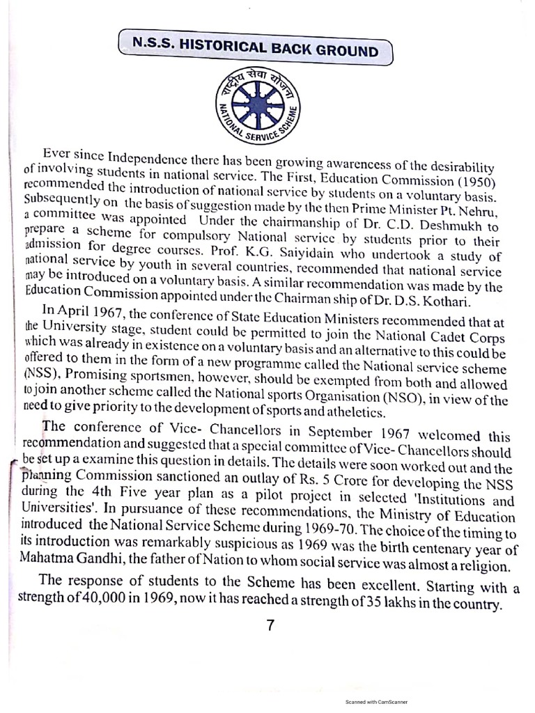 NSS Notes. | PDF