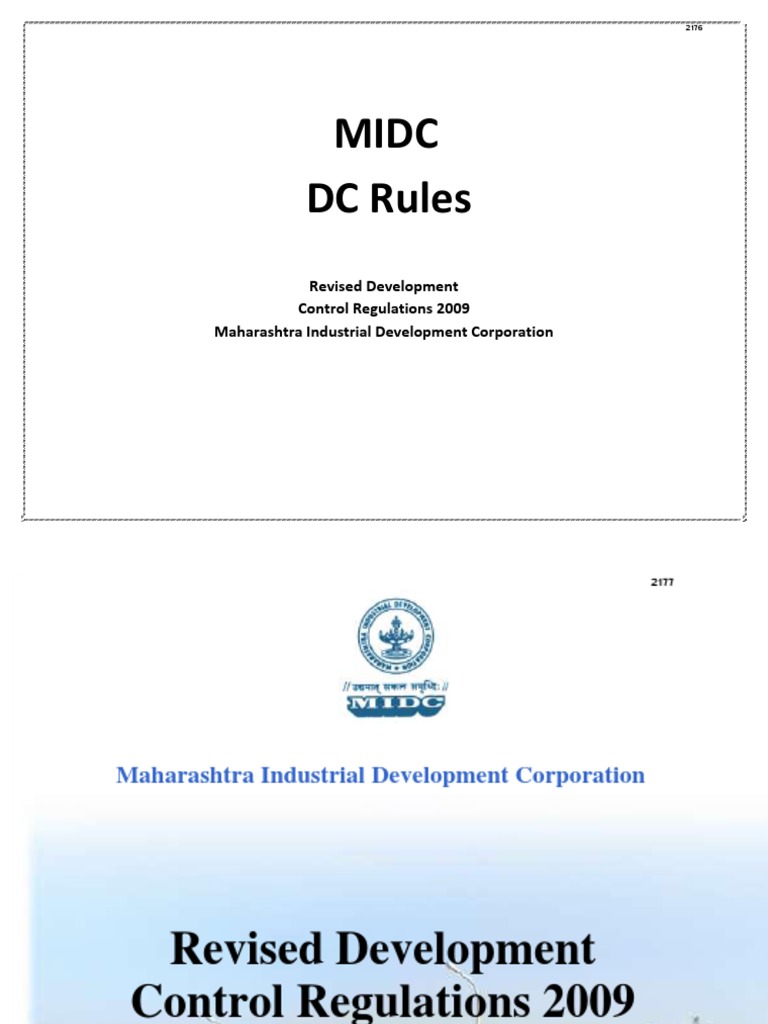 12 DCR For Midc & Cidco | PDF | Basement | Building