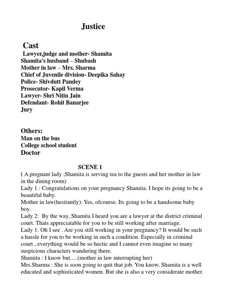 Drama Script 1 | PDF | Prosecutor | Witness