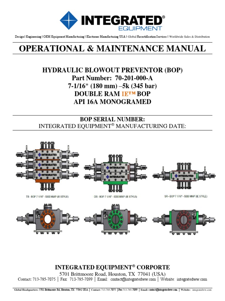 Manual Do BOP IE | PDF | Mechanical Engineering | Manufactured Goods
