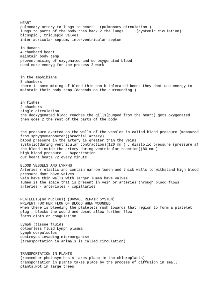 Anatomy and Physiology of the Heart, Circulatory Systems, Blood Vessels ...