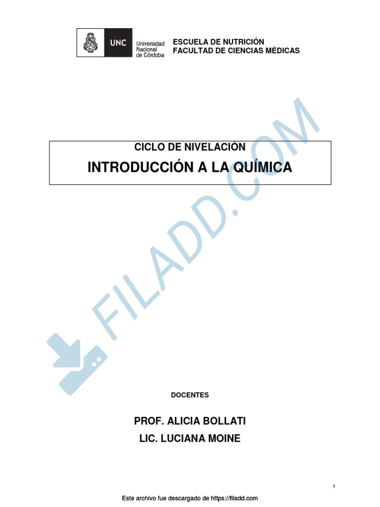 0 Quimica 2020 1 Pdf Mezcla Elementos Químicos