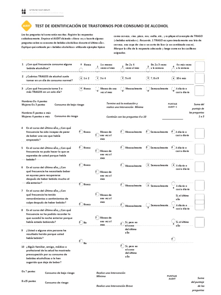 5 Audit Formulario | PDF | Bebidas alcohólicas