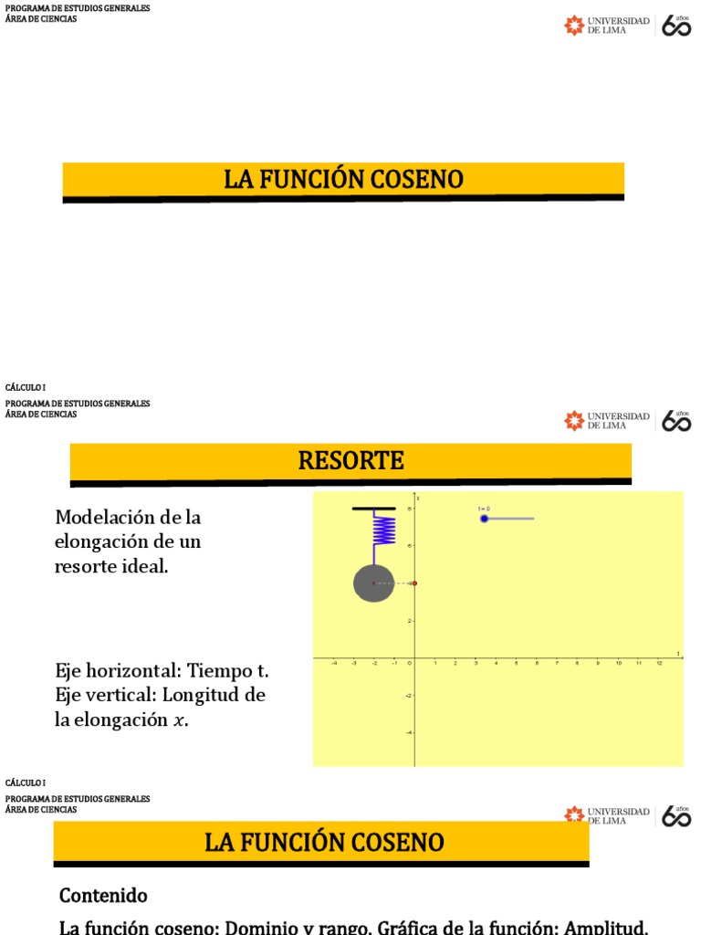 La Funciones Coseno y Arcocoseno | PDF | Función (Matemáticas ...