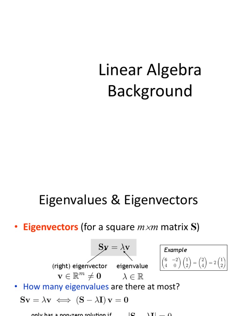 Svd Lecture Pdf Eigenvalues And Eigenvectors Matrix Mathematics