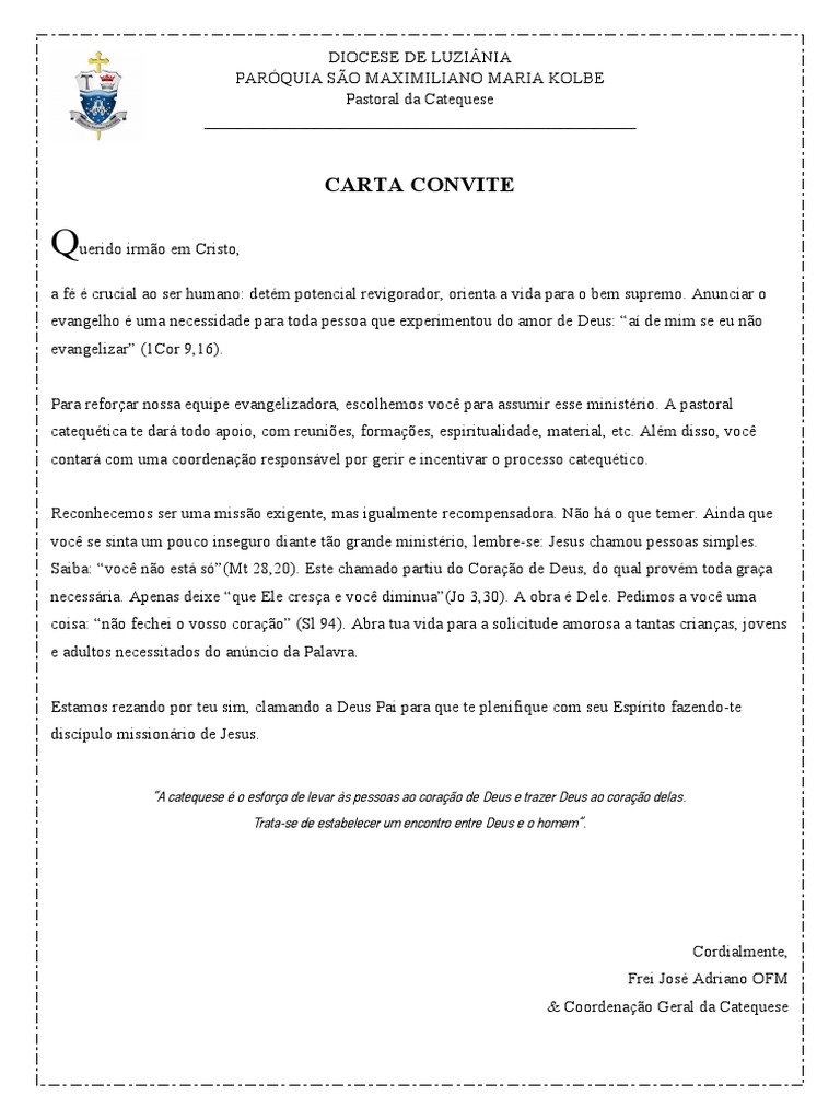 Convite Carta | PDF