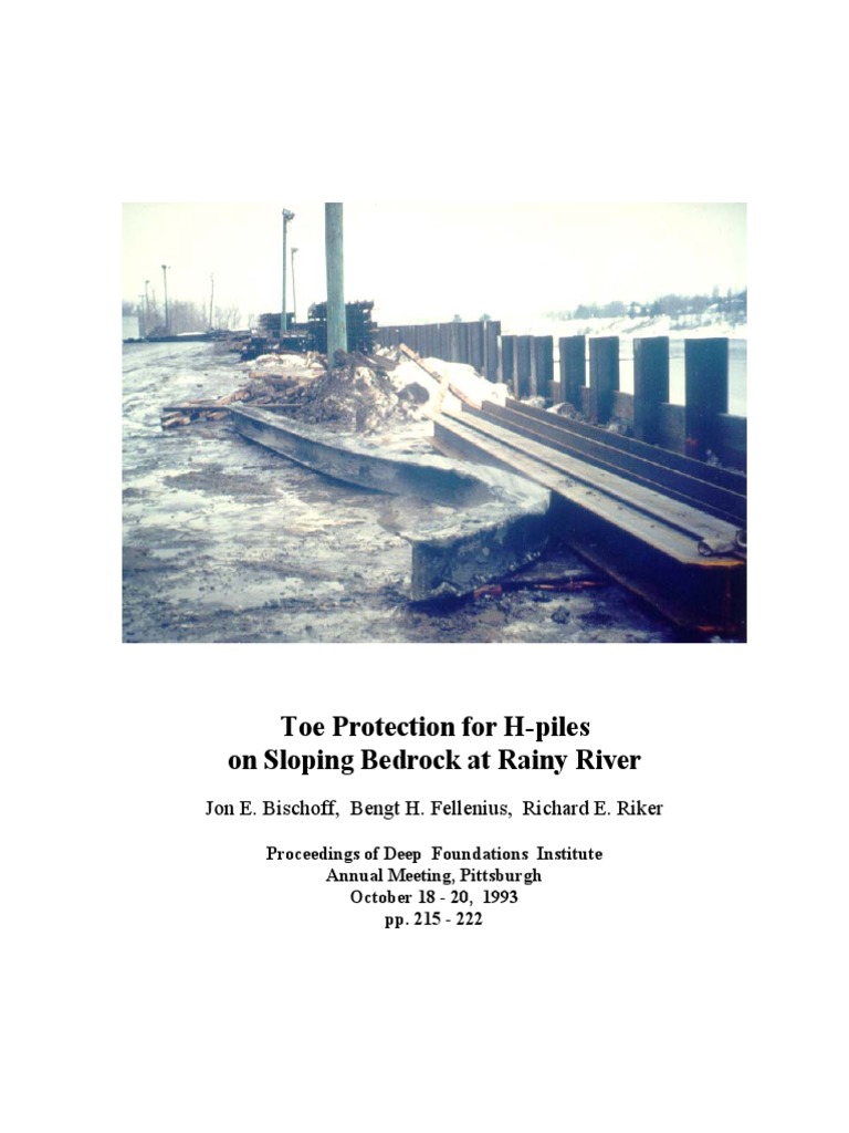 158 Piles at Rainy River | PDF | Deep Foundation | Geotechnical Engineering